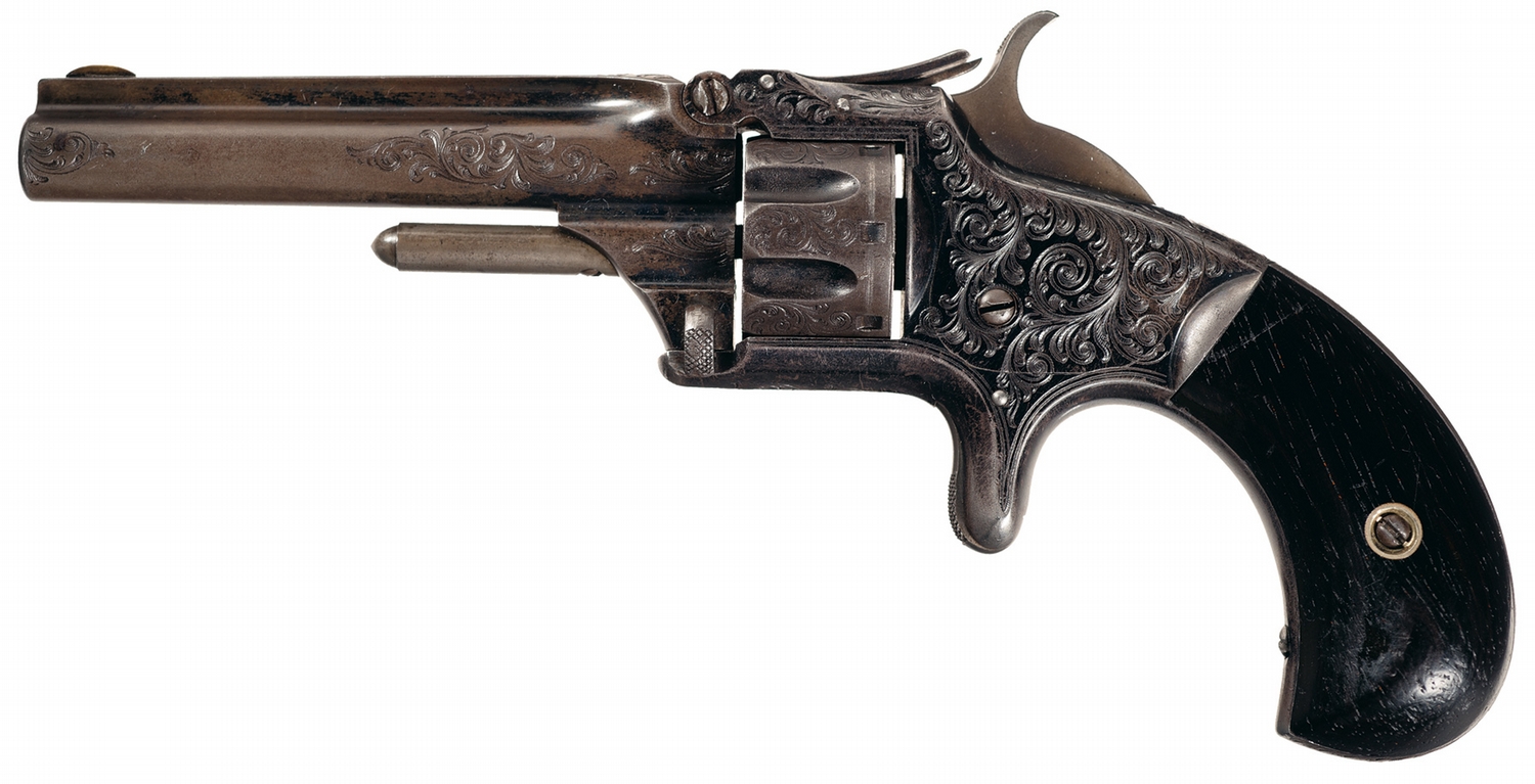 Engraved Smith & Wesson First Model Third Issue Tip-Up Revolver