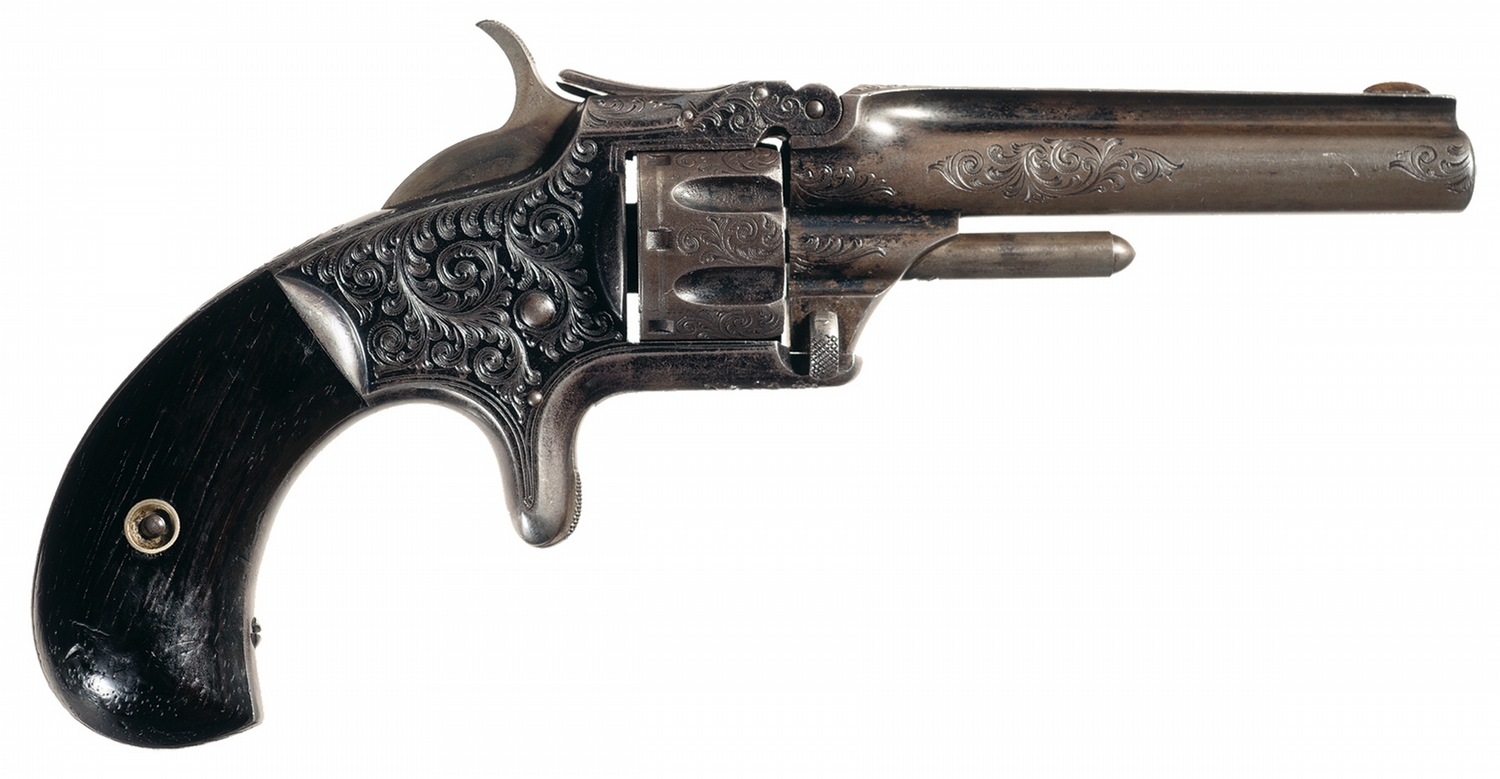 Engraved Smith & Wesson First Model Third Issue Tip-Up Revolver