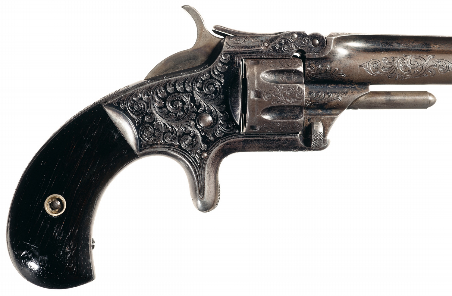 Engraved Smith & Wesson First Model Third Issue Tip-Up Revolver
