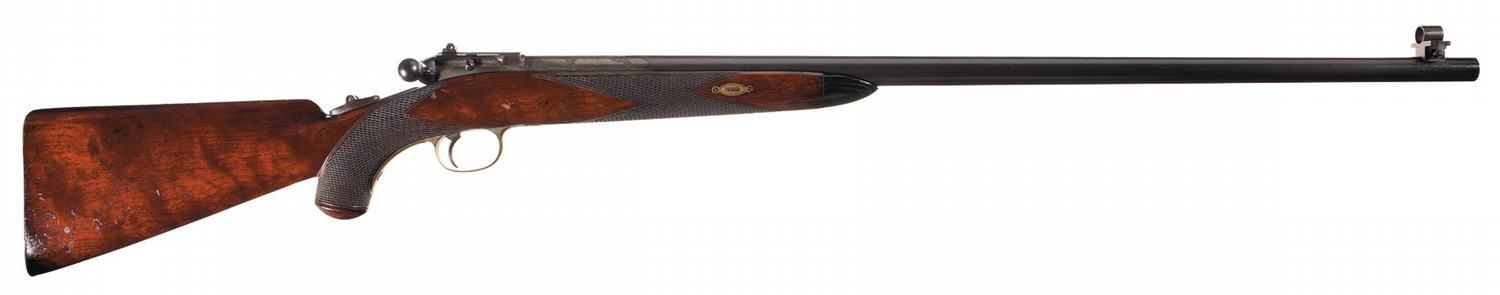 Rare Engraved Ward-Burton 1873 Patent Long Range Bolt Action Target Rifle