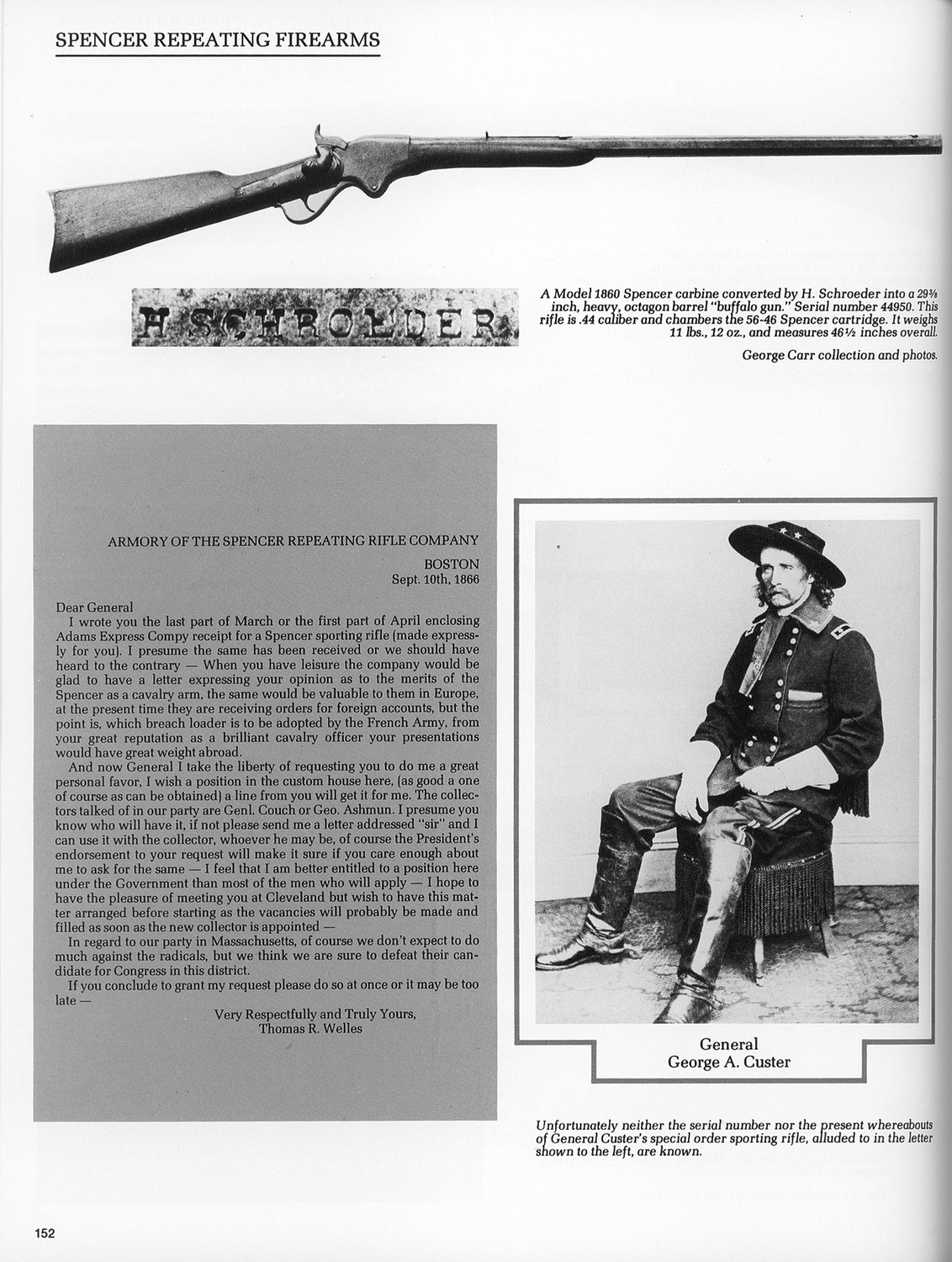 Spencer Model 1860 Carbine H. Schroeder Converted Heavy Barrel Buffalo ...