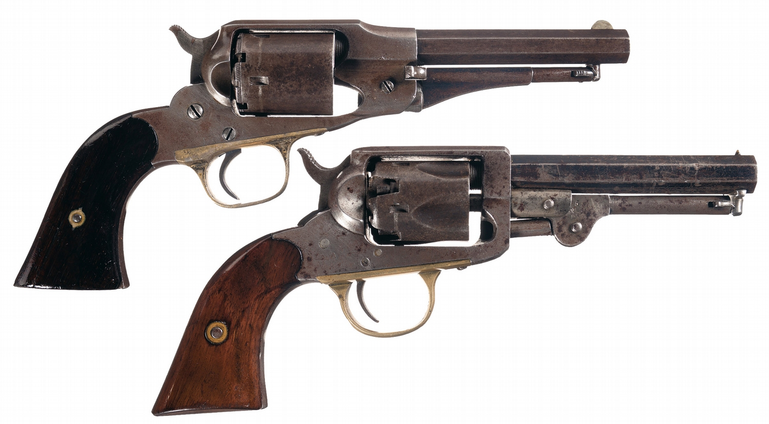Two Antique American Revolvers -A) Remington New Model Police ...
