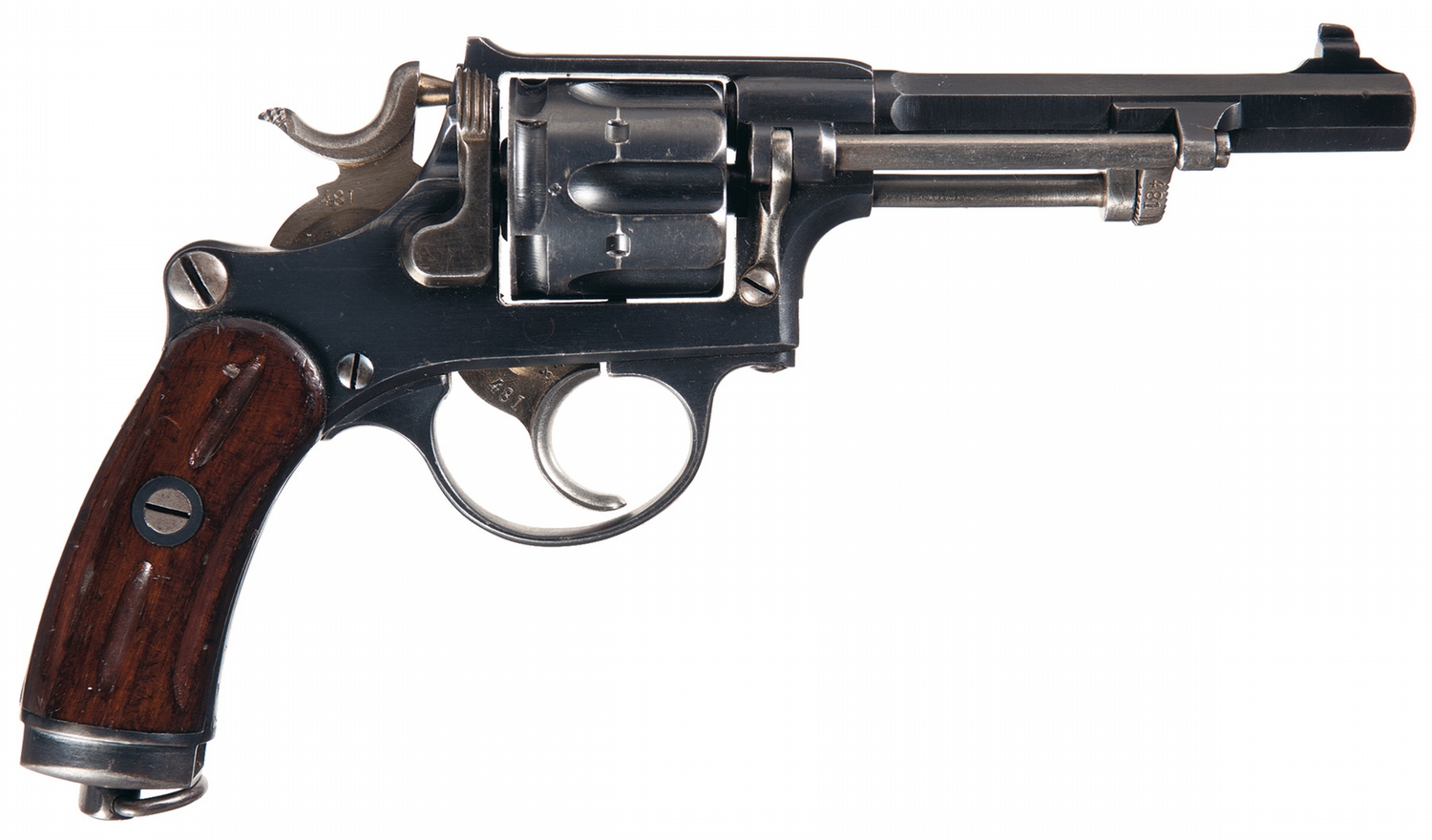 Excellent Swiss Model 1882 Double Action Revolver