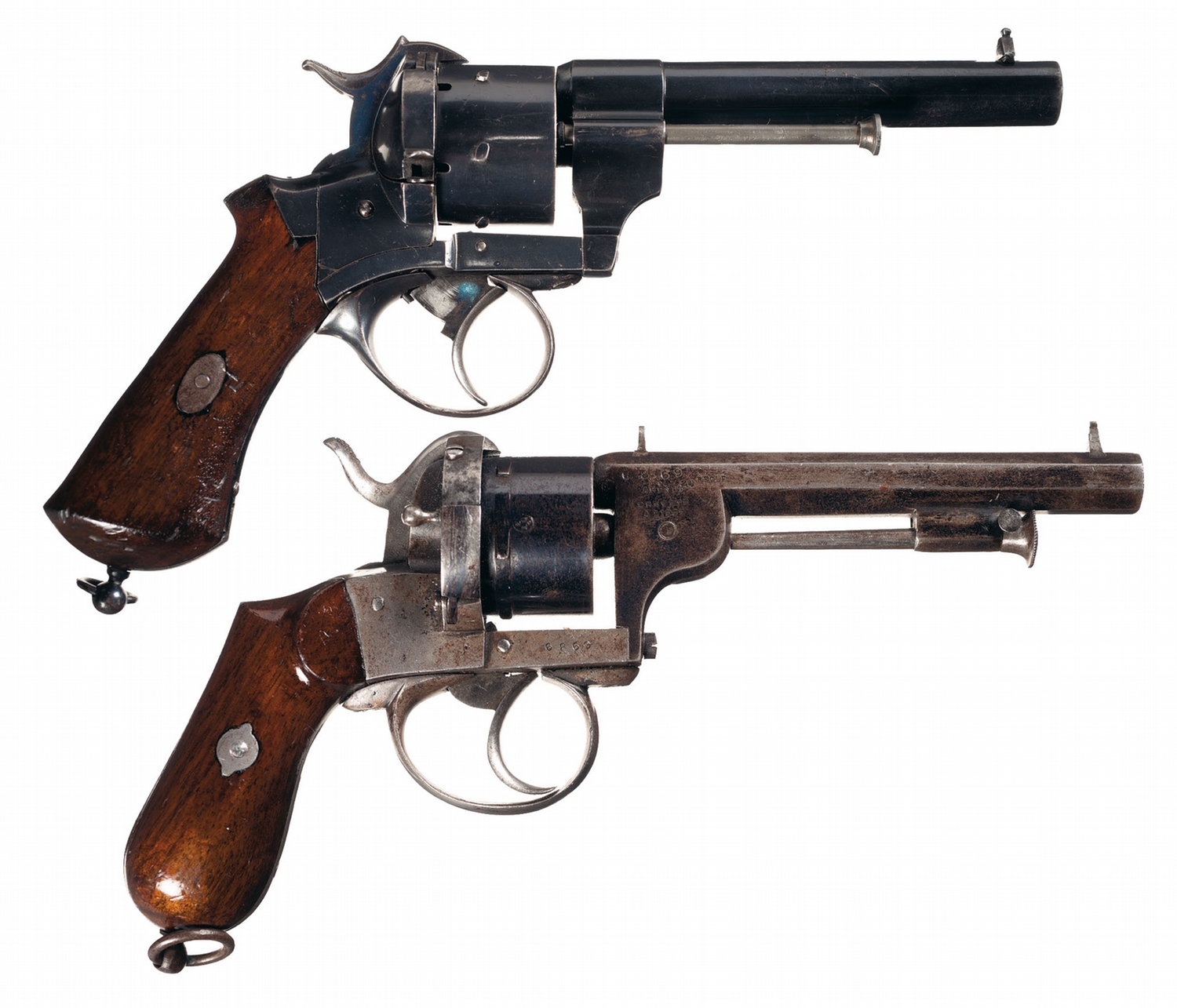 Collector's Lot of Two Pinfire Revolvers -A) LeFaucheux Pinfire Revolver