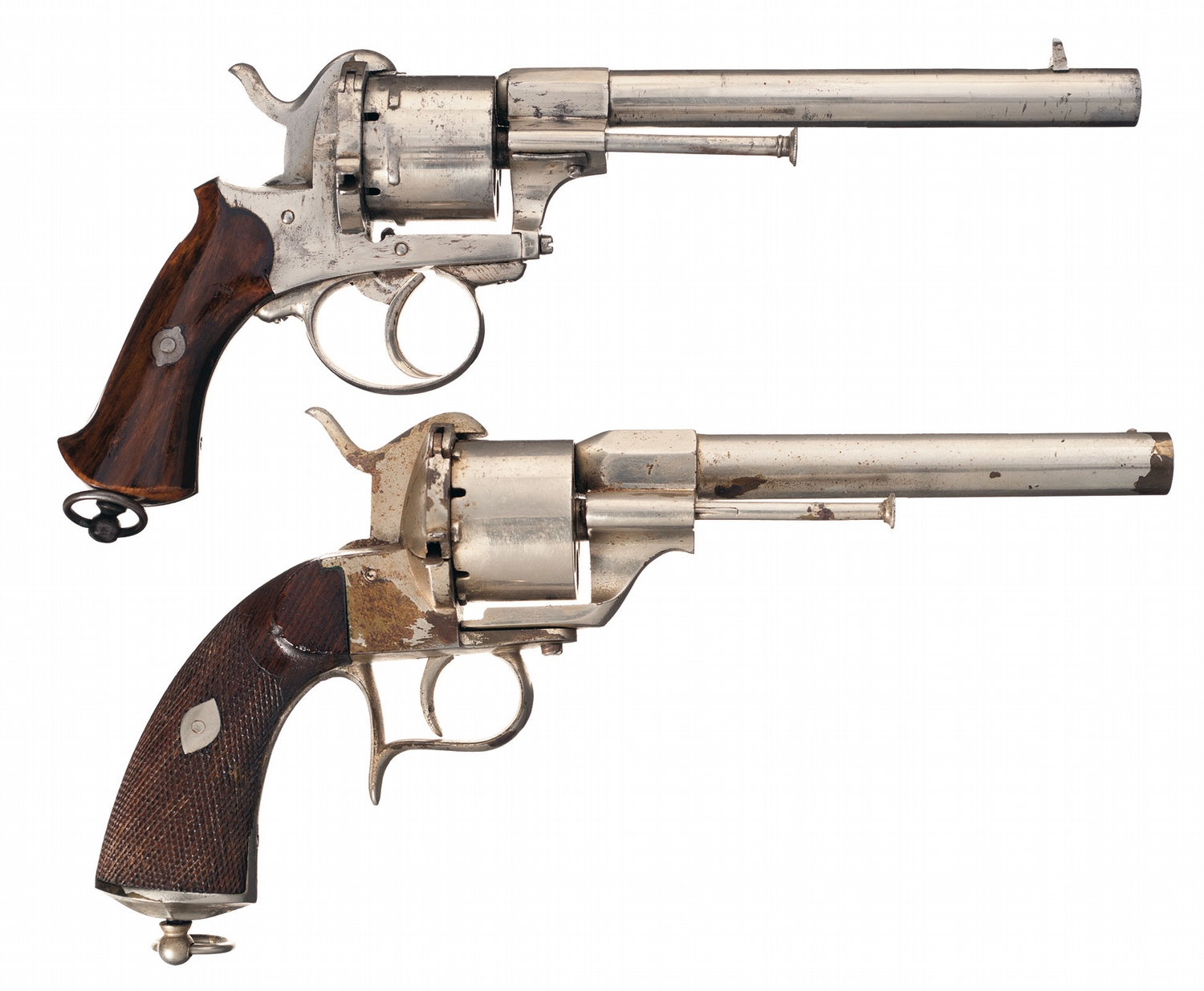 Collector's Lot of Two Pinfire Revolvers -A) European Double Action ...