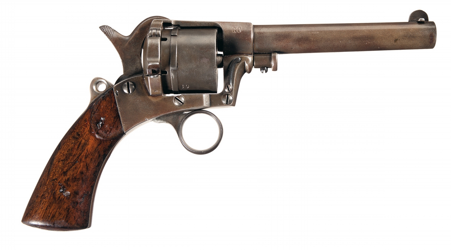 Rare Danish Ring Trigger Double Action Pinfire Revolver