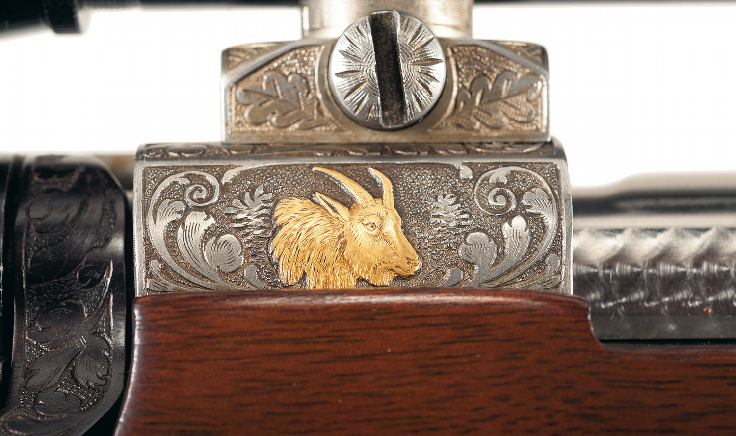 Custom Engraved Gold Inlaid Winchester Pre 64 Model 70 Bolt Action ...