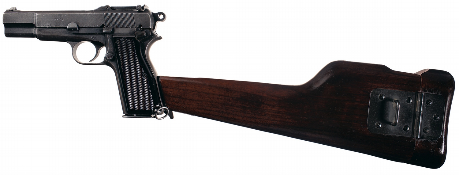 Canadian Inglis Mark I* High Power Pistol with Show Stock and Three ...