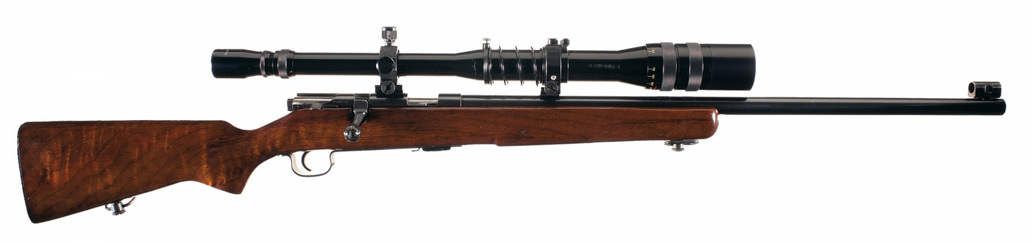 Stevens Model 416 Bolt Action Target Rifle with Scope