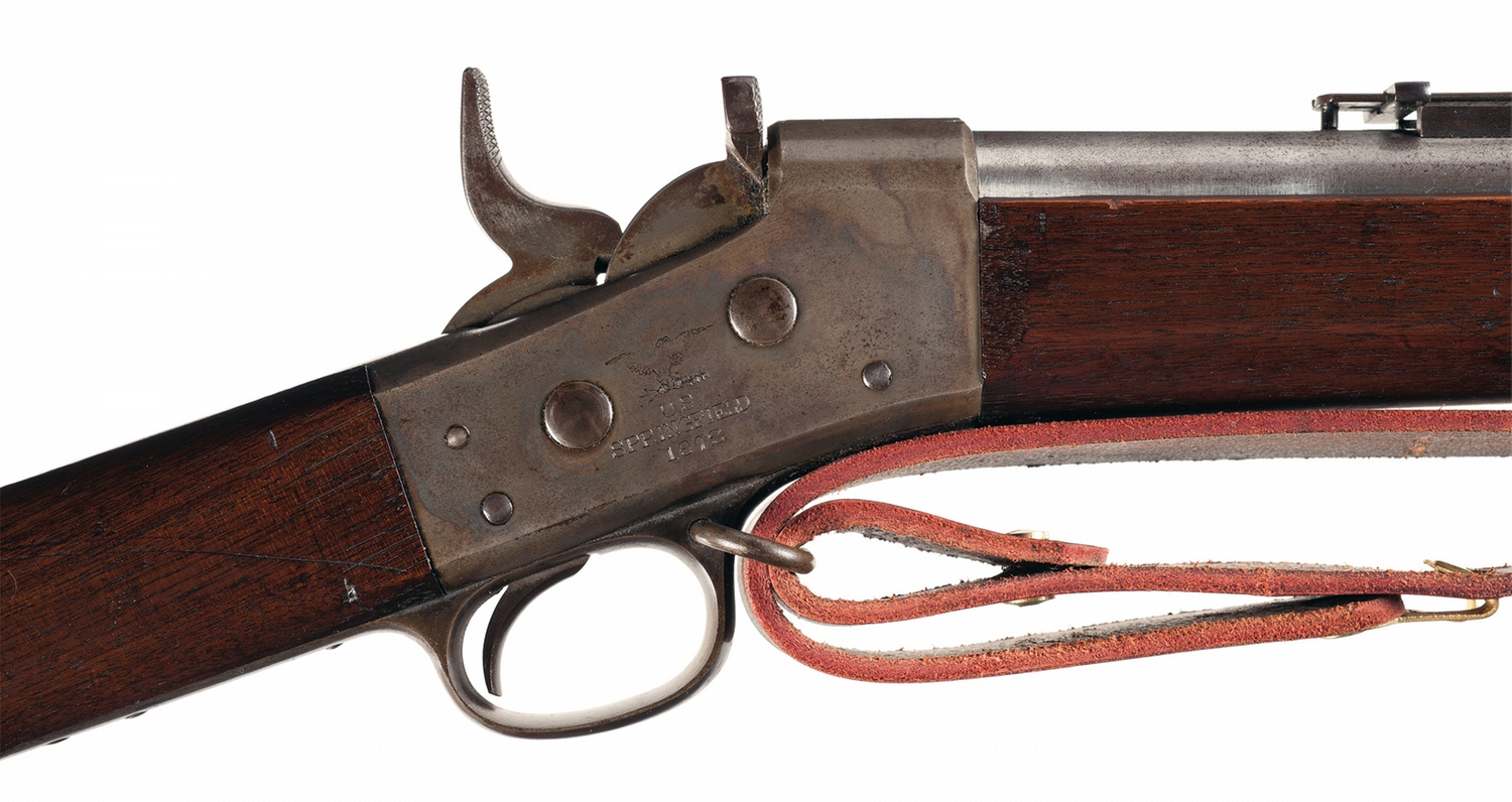 Excellent U.S. Springfield Armory Model 1871 Army Rolling Block Rifle