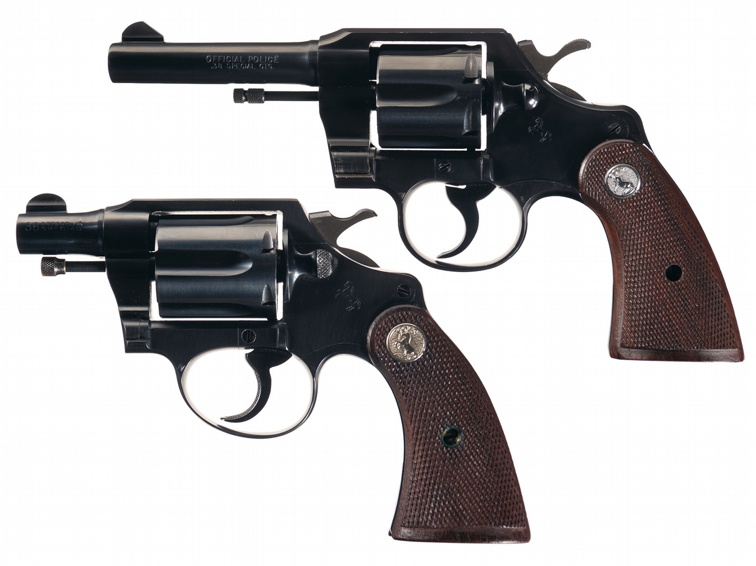 Collector's Lot of Two Colt Double Action Revolvers -A) Colt Official ...