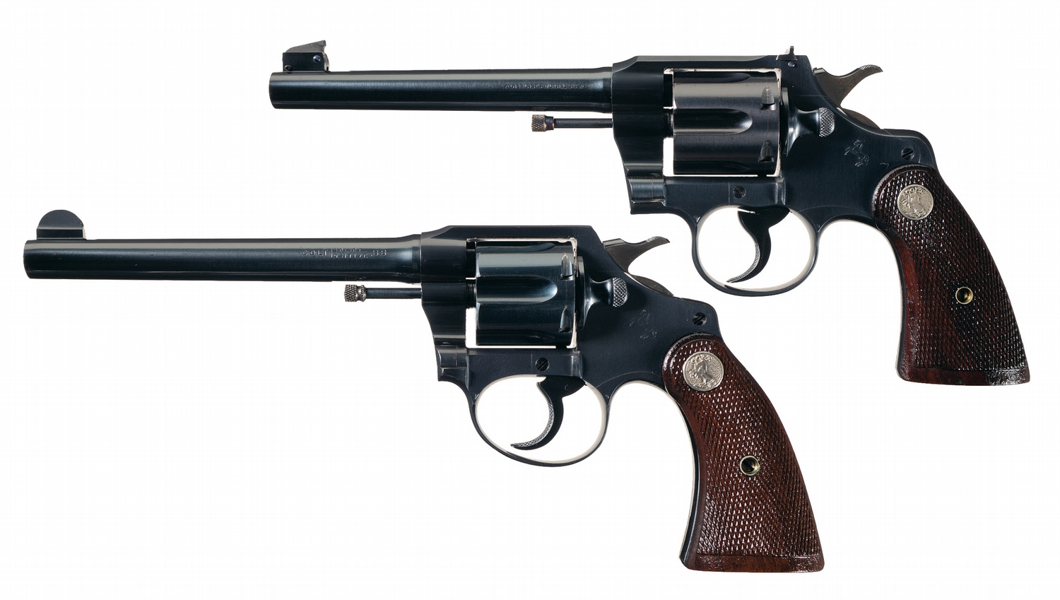 Collector's Lot of Two Colt Double Action Revolvers -A) Colt Officers ...
