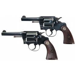 Collector's Lot of Two Colt Double Action Revolvers -A) Colt Official ...