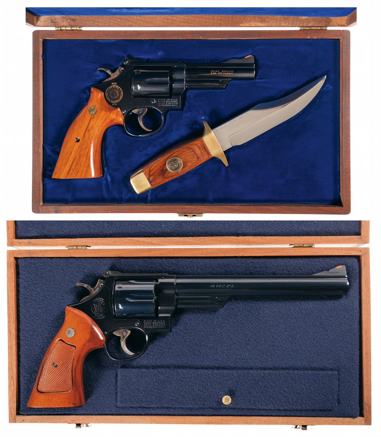 Two Cased Smith & Wesson Double Action Revolvers -A) Cased Texas Ranger ...