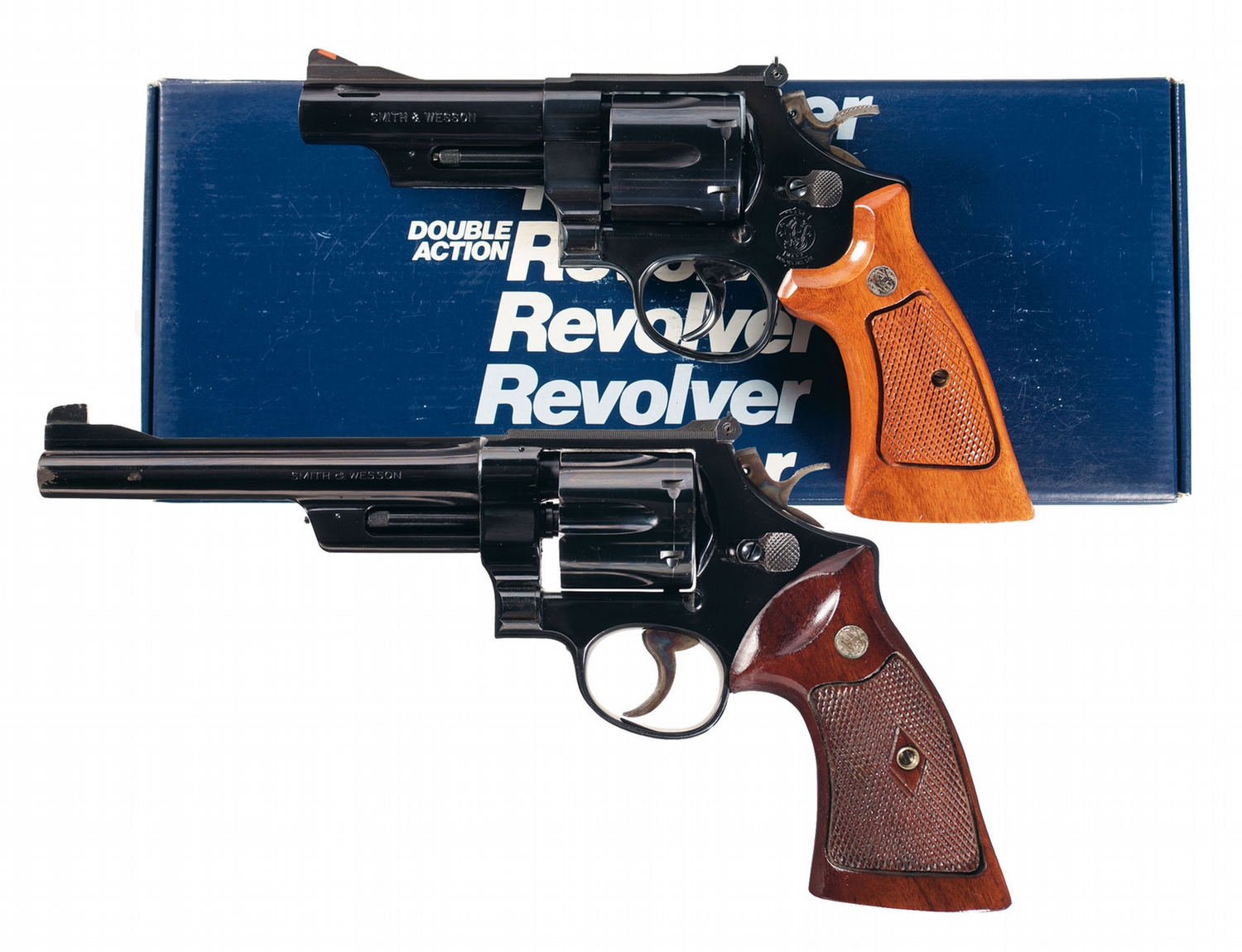Two Smith & Wesson Double Action Revolvers -A) Smith & Wesson Model 25 ...