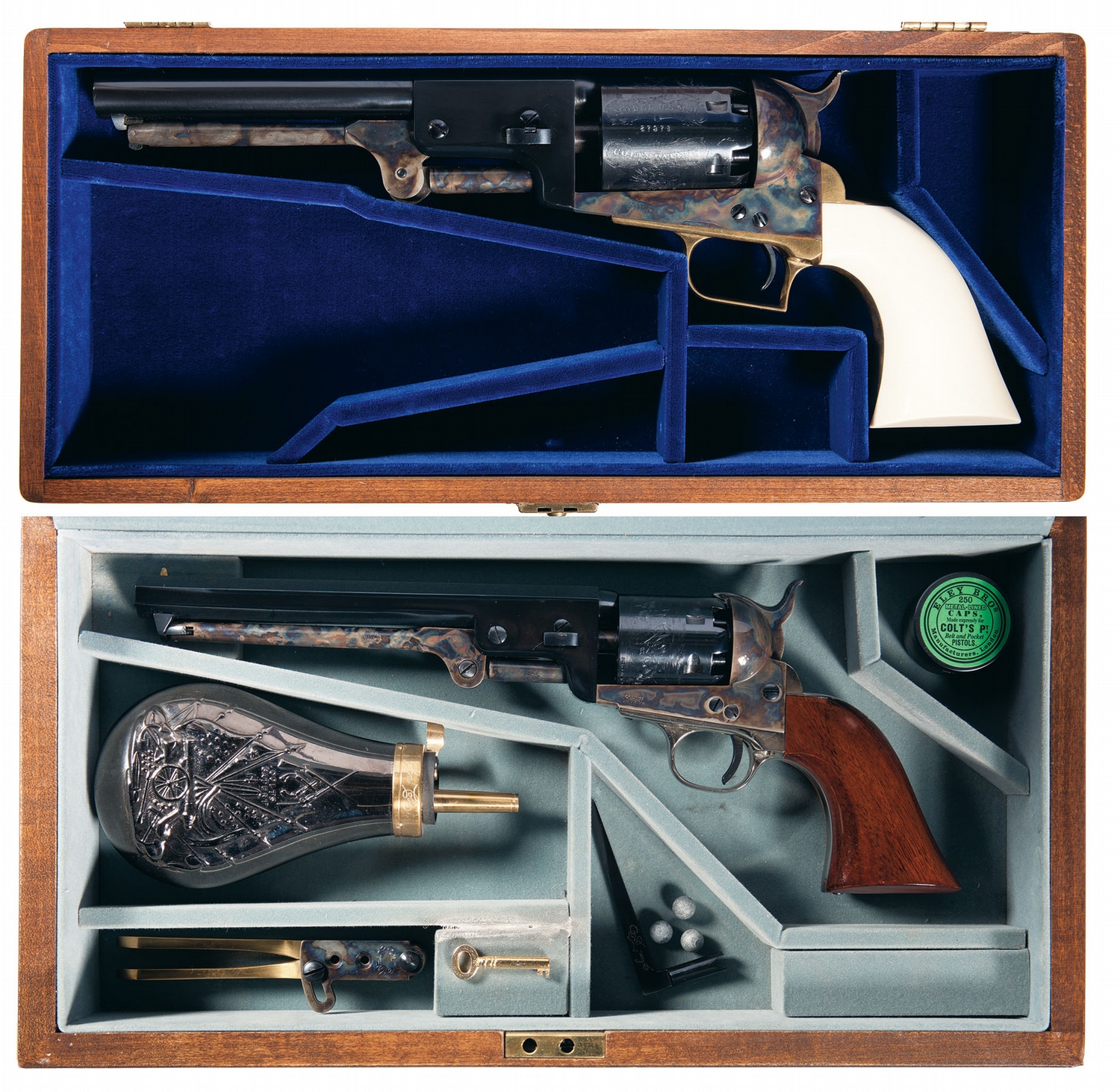 Two Cased Colt Black Powder Series Percussion Revolvers -A) Cased Colt ...