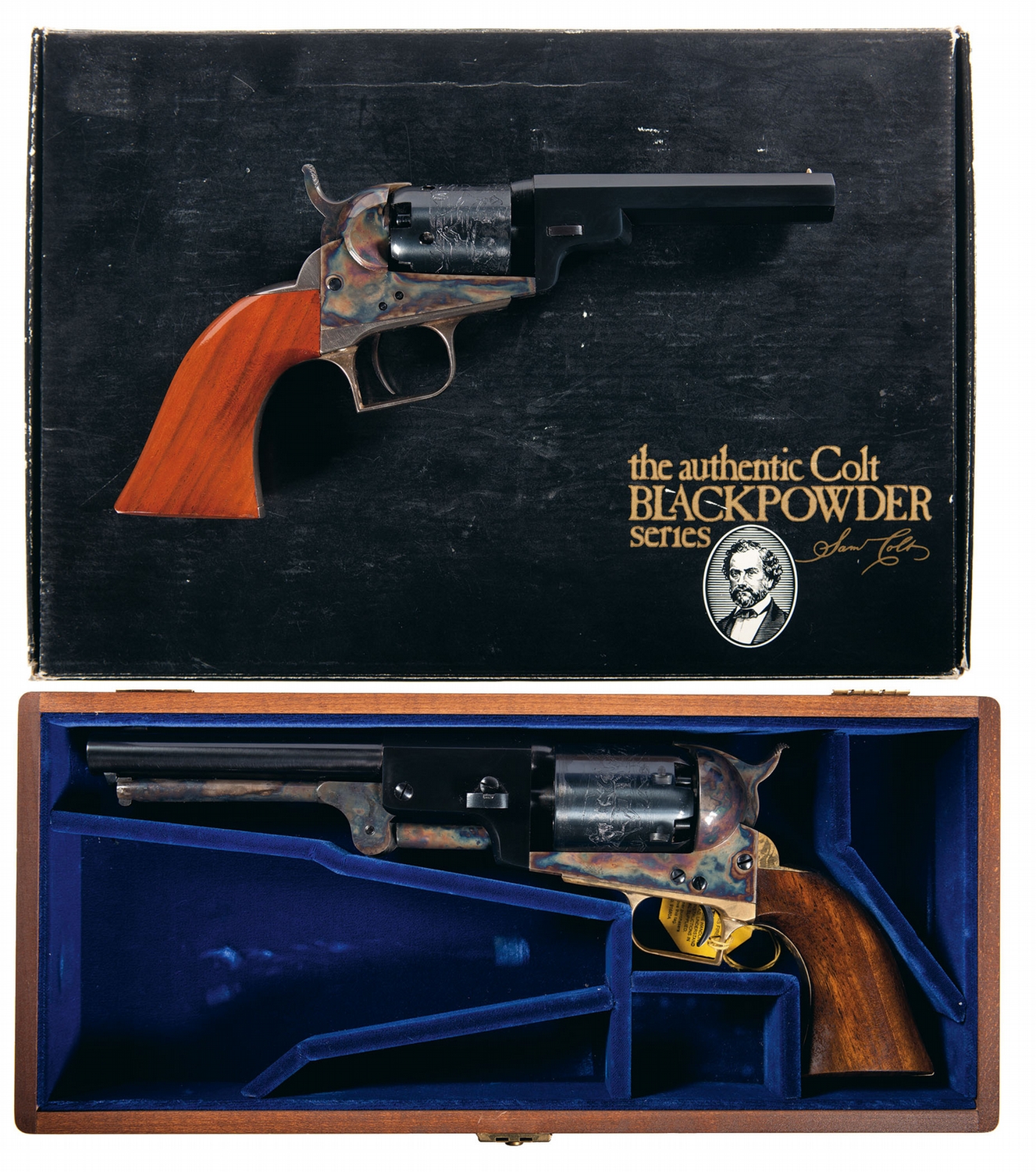 Two Colt Black Powder Series Revolvers -A) Colt Baby Dragoon Black ...