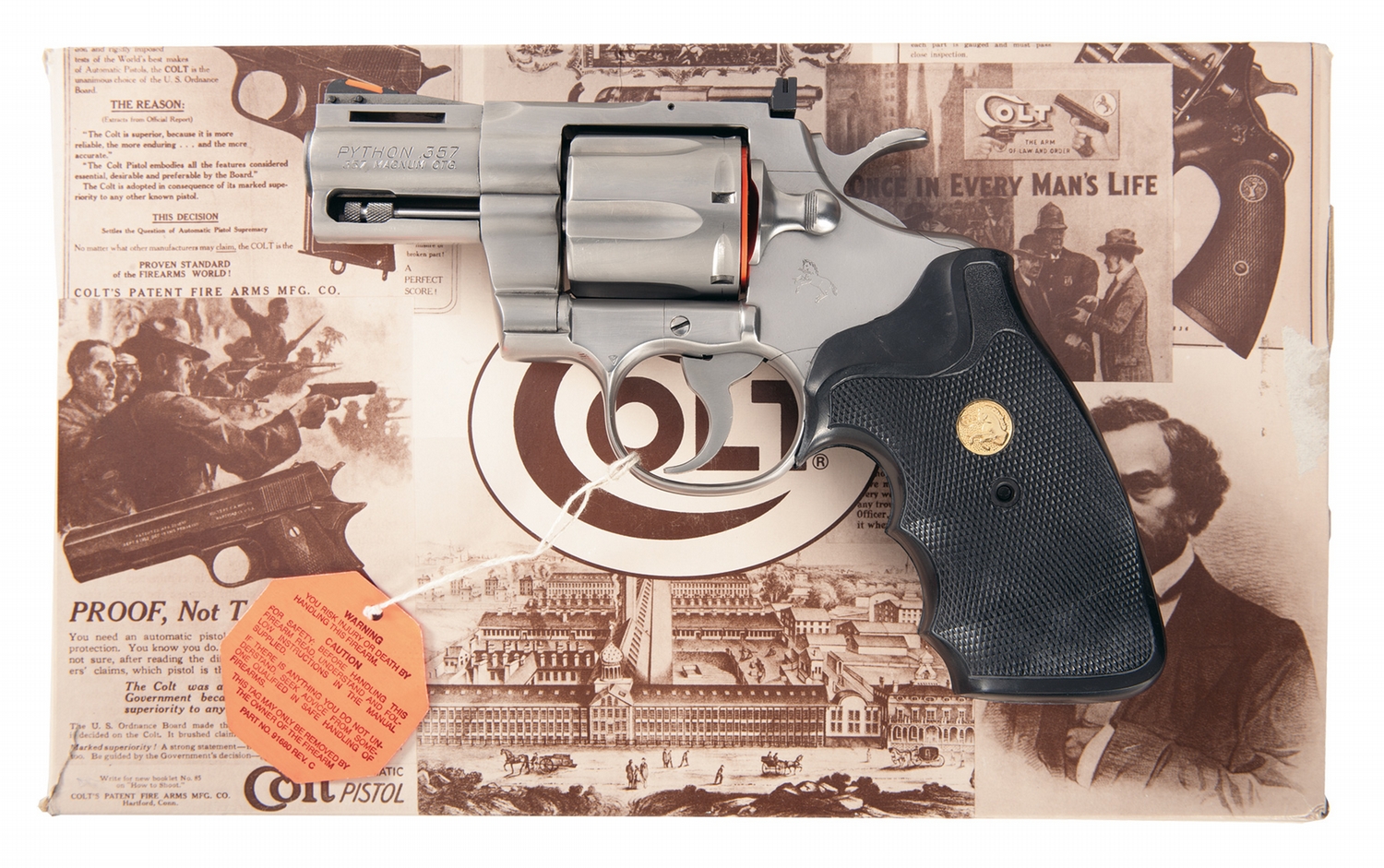 Colt Python Double Action Revolver with Desirable 2 1/2 Inch Barrel ...