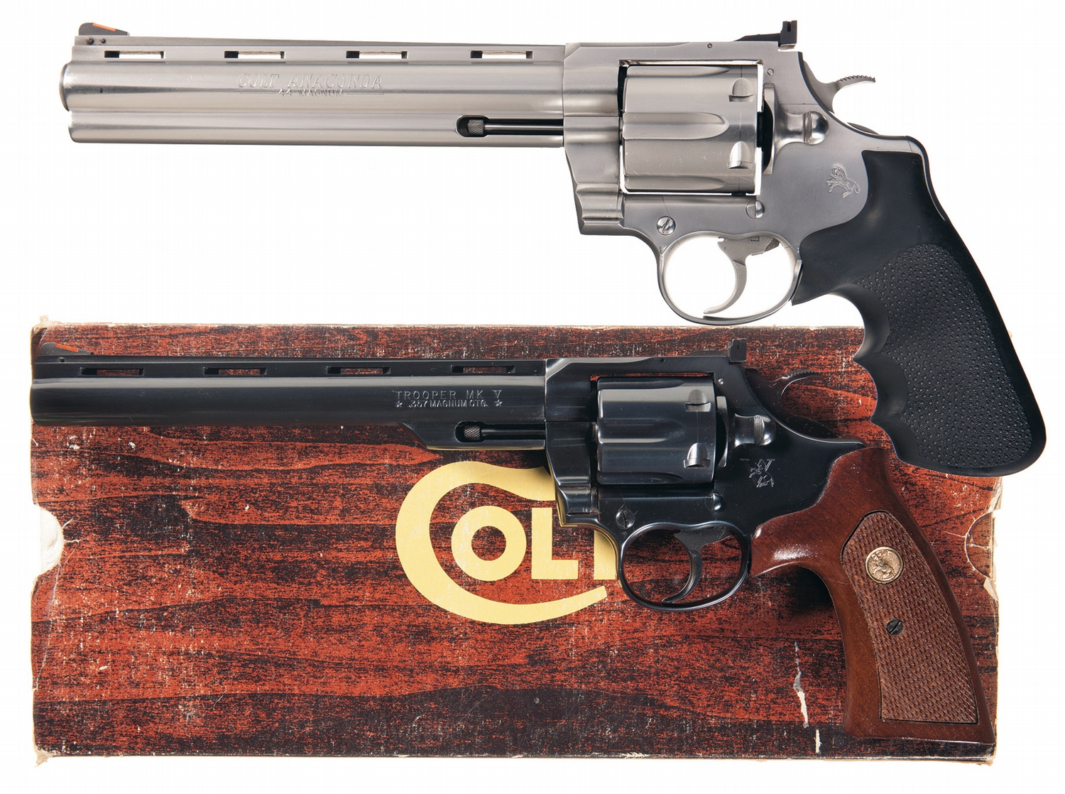 Two Colt Revolvers -A) Colt Anaconda Double Action Revolver