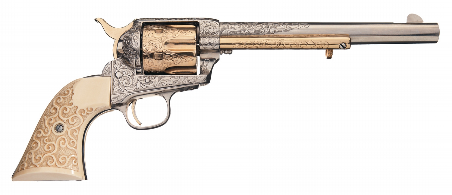 Custom Engraved Black Powder Colt Single Action Army Revolver