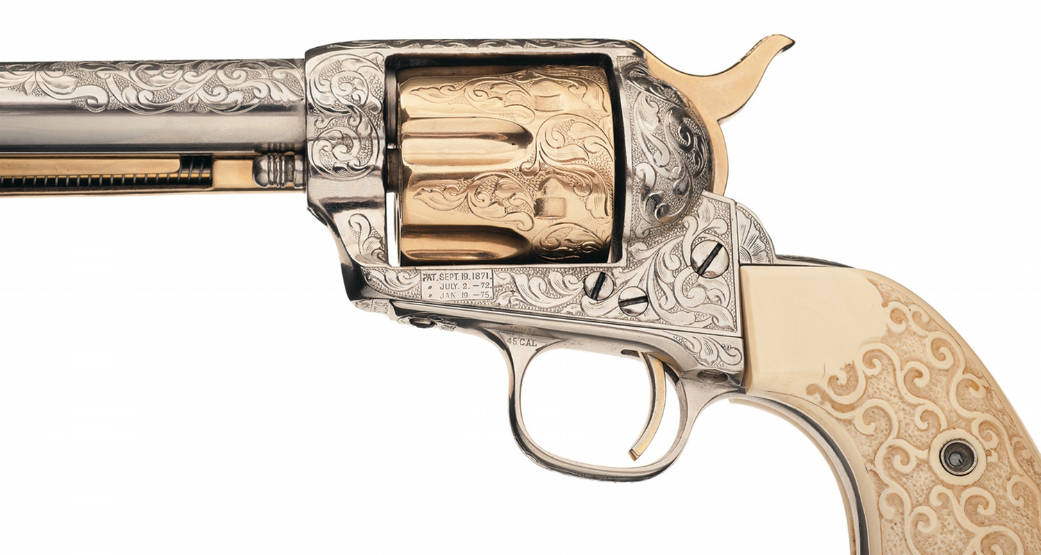 Custom Engraved Black Powder Colt Single Action Army Revolver
