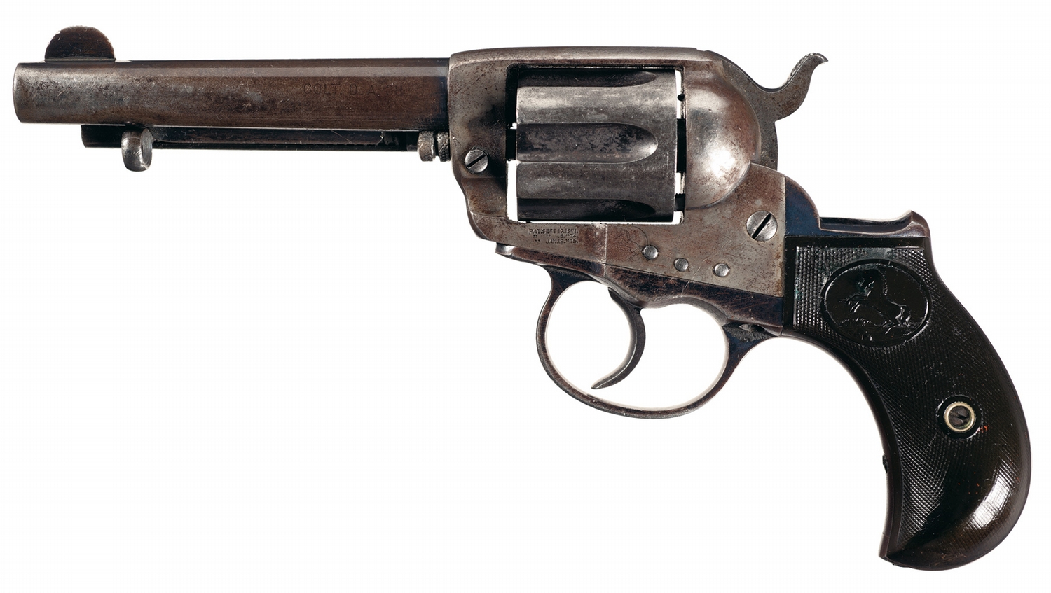 Scarce Colt Model 1877 Lightning Double Action Revolver with American ...