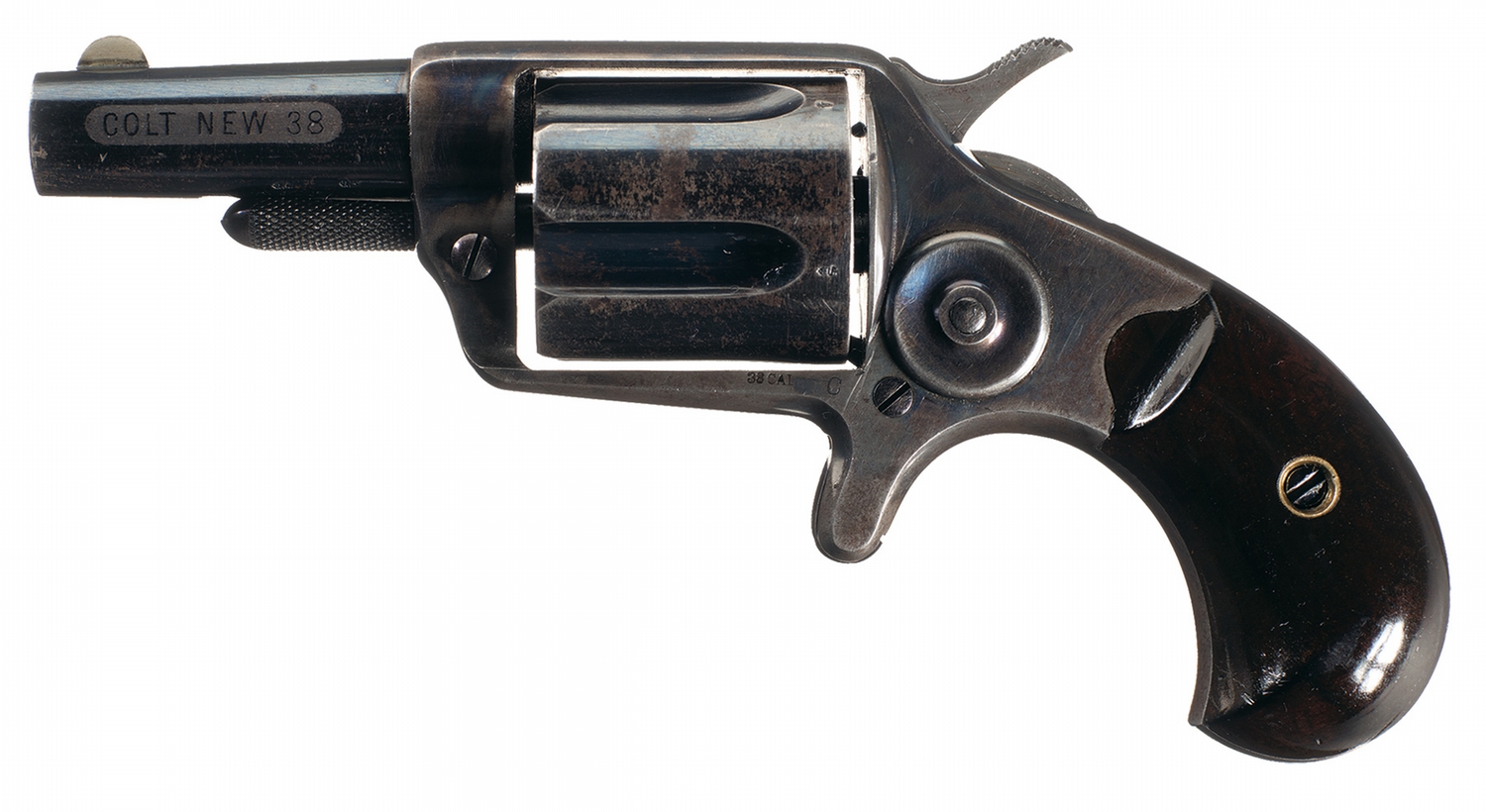 Excellent Colt New Line 38 Caliber Etched Panel Revolver