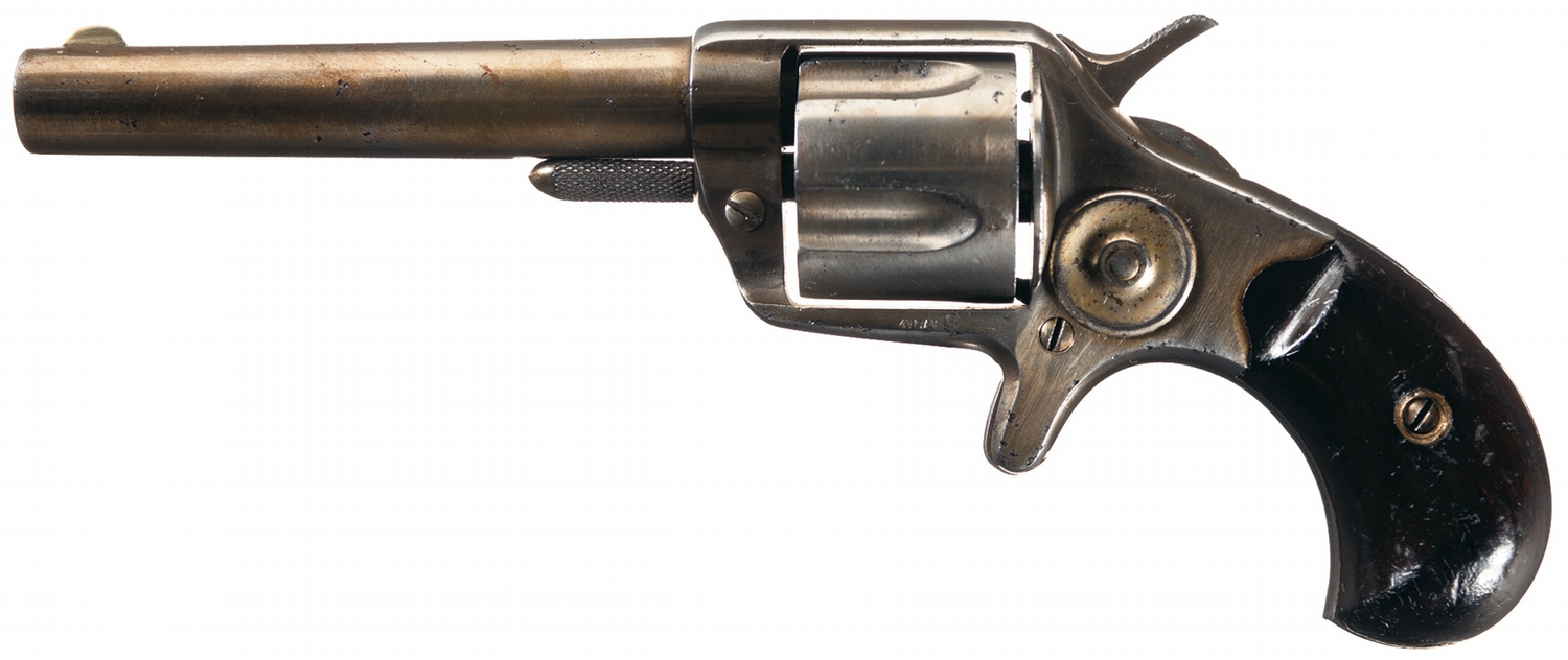British Proofed Colt New Line 41 Revolver with Scarce 4 Inch Long ...