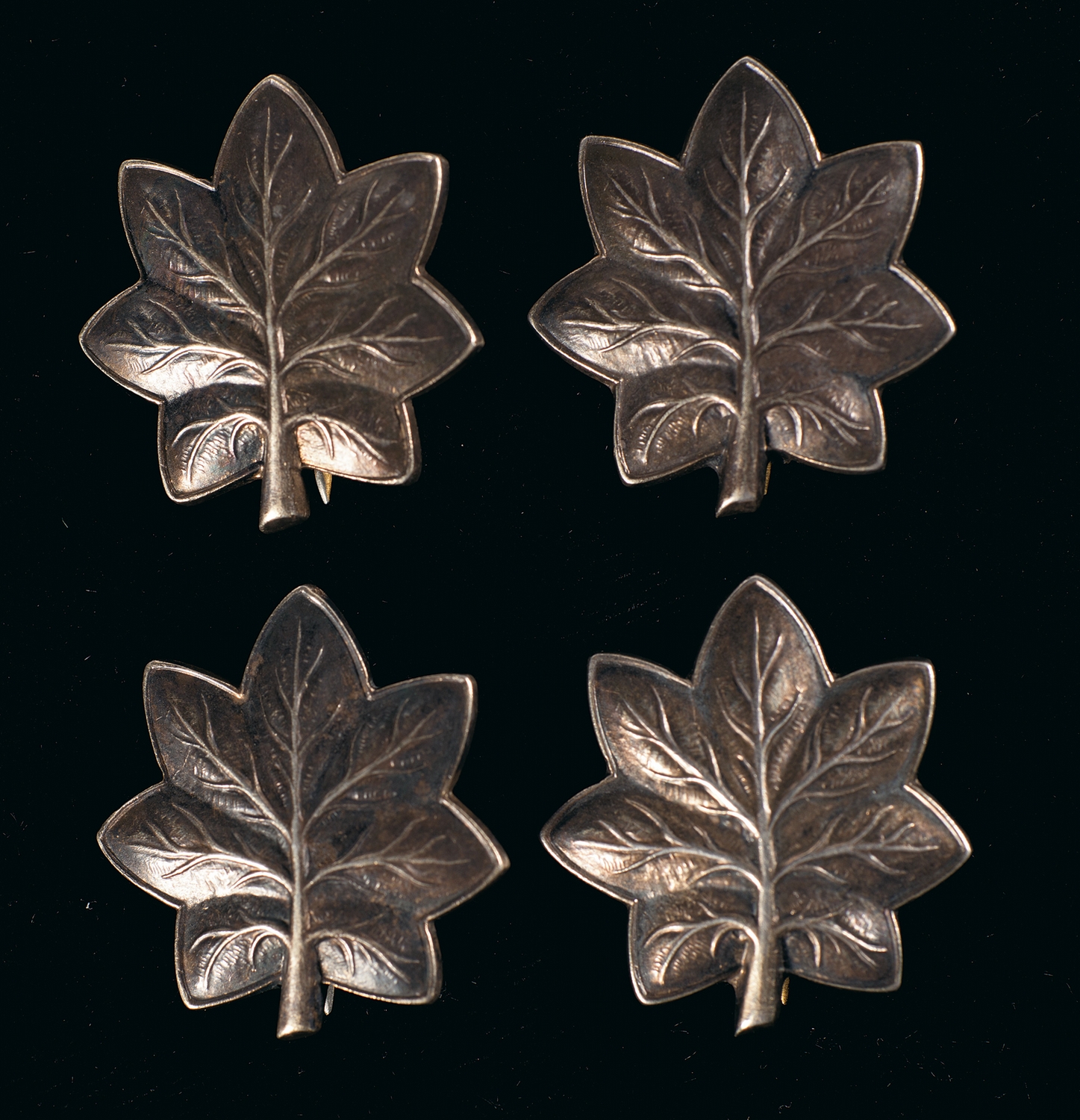 Four U.S. Tiffany & Company Sterling Silver Lieutenant Colonel Rank ...