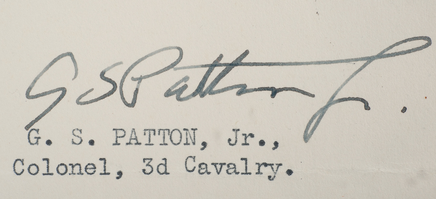 Framed Photograph and Signed Correspondence of General George S. Patton