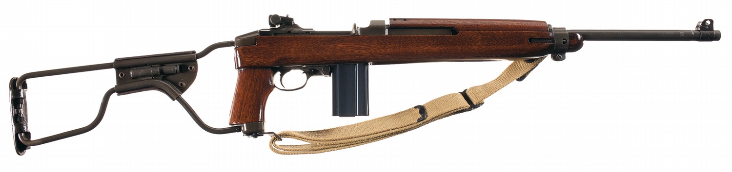 Excellent World War II U.S. Inland M1A1 Paratrooper Carbine with Jump Case