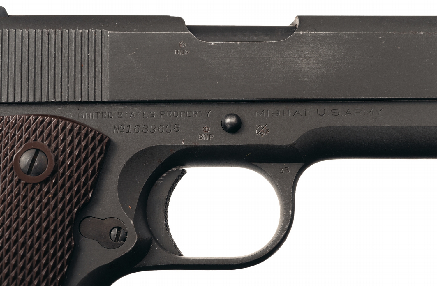 Excellent U.S. Colt Model 1911A1 Semi-Automatic Pistol with British ...