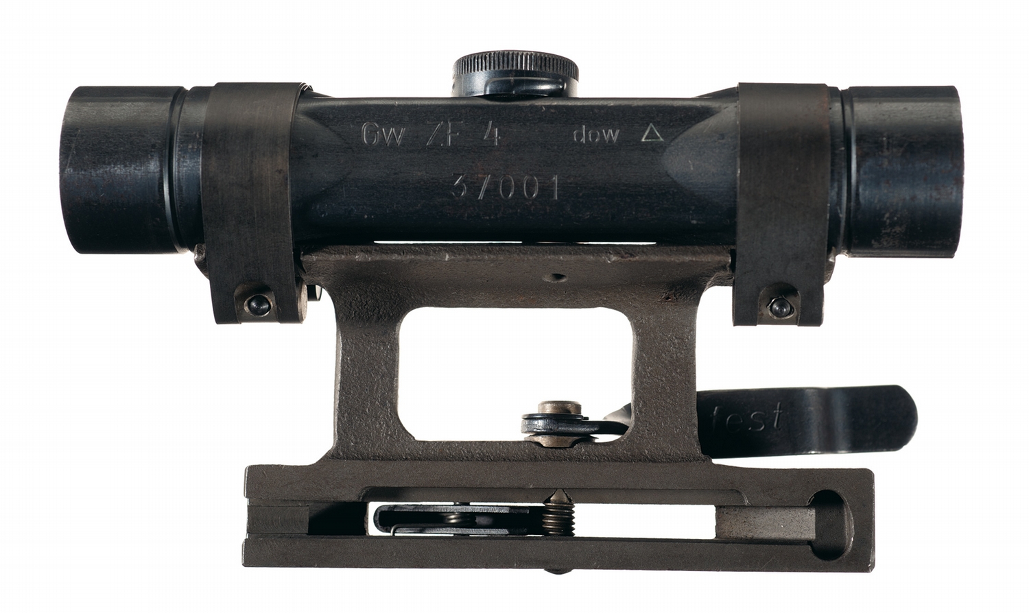 World War II Nazi K43 Sniper ZF 4 Sniper Scope on Side Rail Mount
