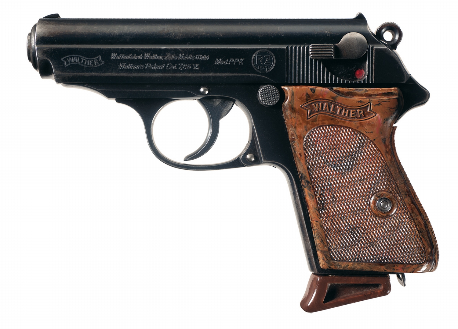 RZM Marked Walther PPK Semi-Automatic Pistol with Extra Magazine and ...