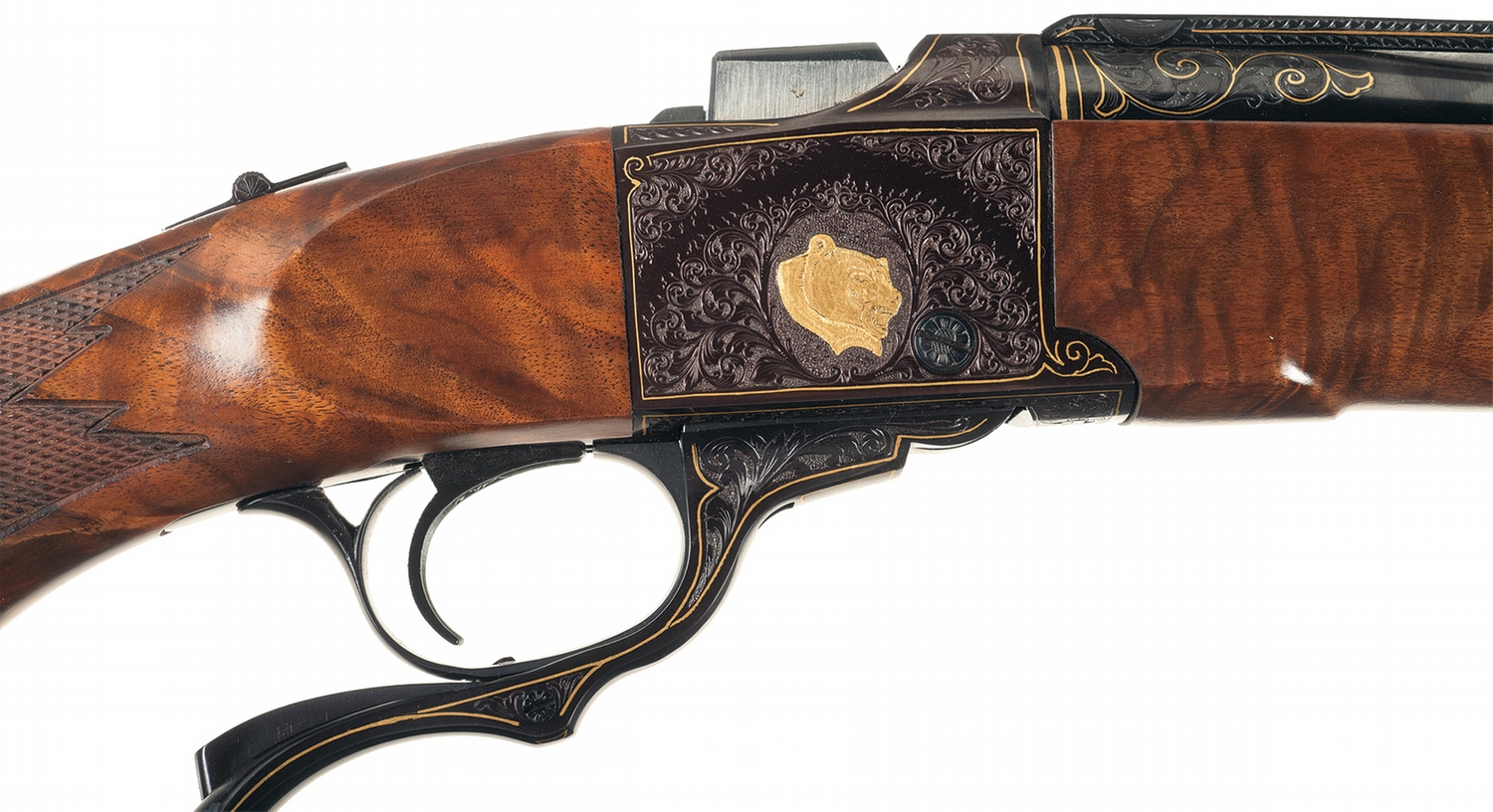 Custom Ray Viramontez Master Engraved Gold Inlaid Ruger No. 1 Single ...