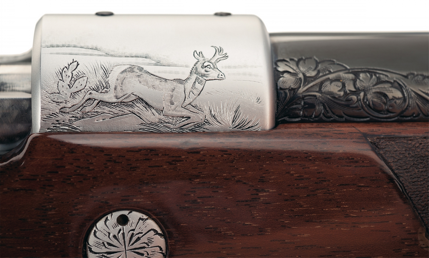 Excellent Double Signed Master Engraved Browning Olympian Grade Bolt ...