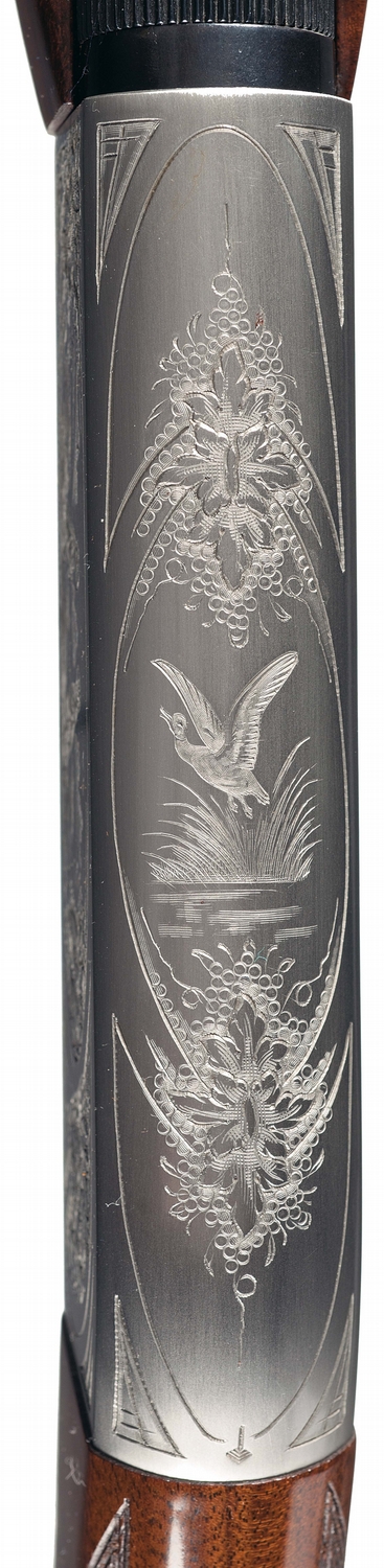 Engraved Belgium Browning Grade II .22 Semi-Automatic Rifle with Case