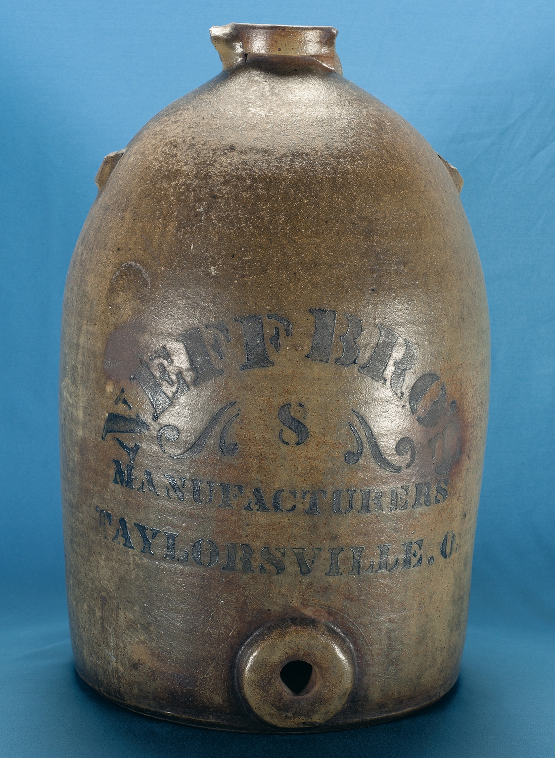 Salt Glaze Eight Gallon Water Jug from Taylorsville, Ohio