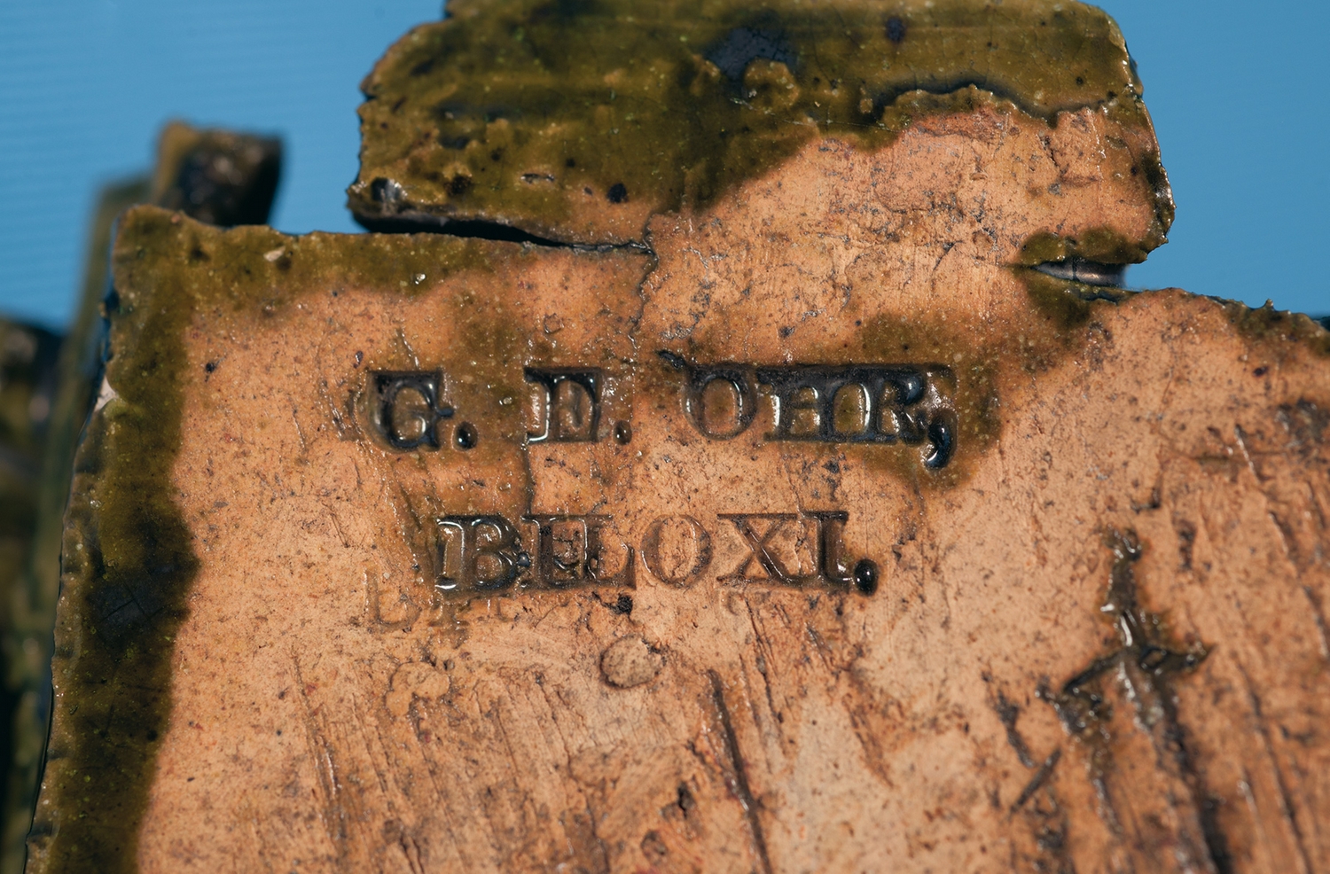 Extremely Rare Marked George Ohr Biloxi Pottery Figural, Little Green ...