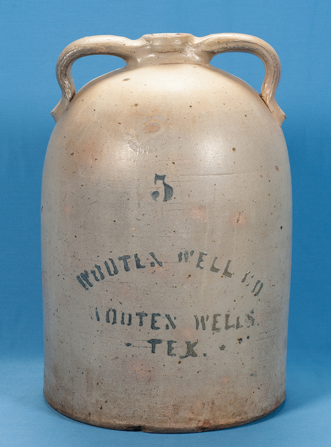 Rare Five Gallon Double Handled Slave Jug from Wooten Falls Texas