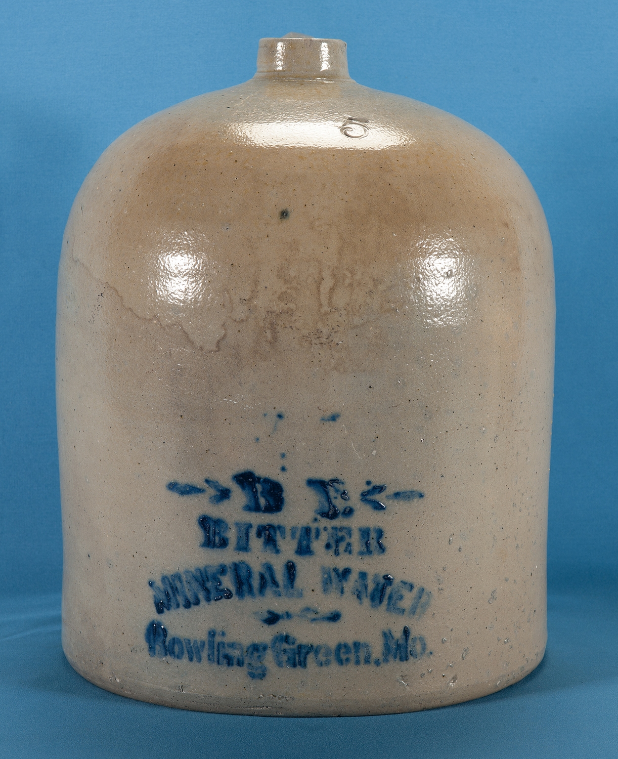 Rare Five Gallon Salt Glaze B&B Bitter Mineral Water Jug from Bowling ...