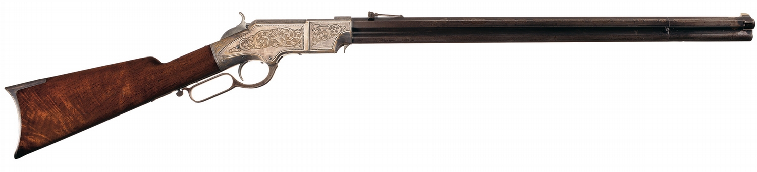 Magnificent Deluxe Factory Engraved, New Haven Arms Henry Lever Action ...