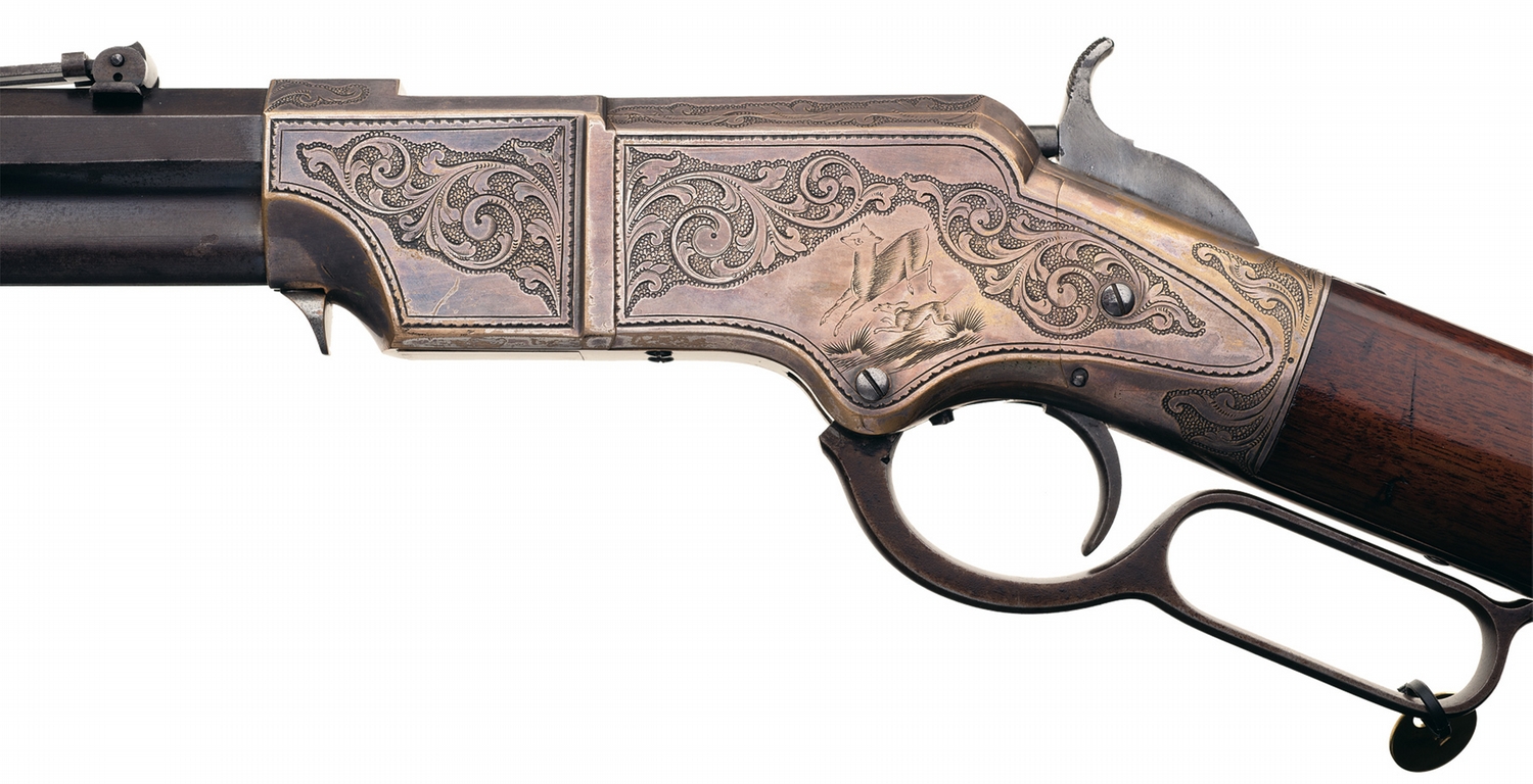 Magnificent Deluxe Factory Engraved, New Haven Arms Henry Lever Action ...