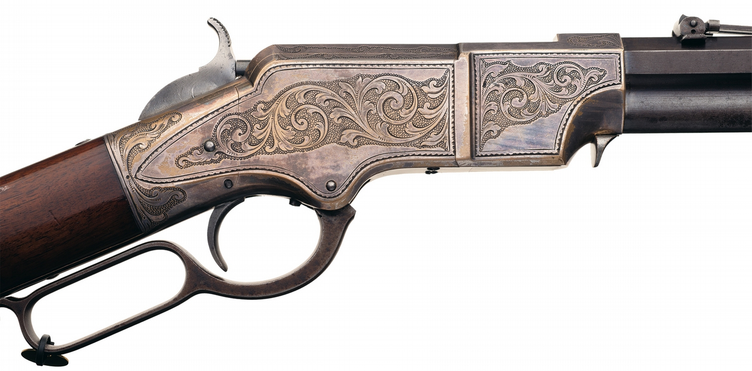 Magnificent Deluxe Factory Engraved, New Haven Arms Henry Lever Action ...