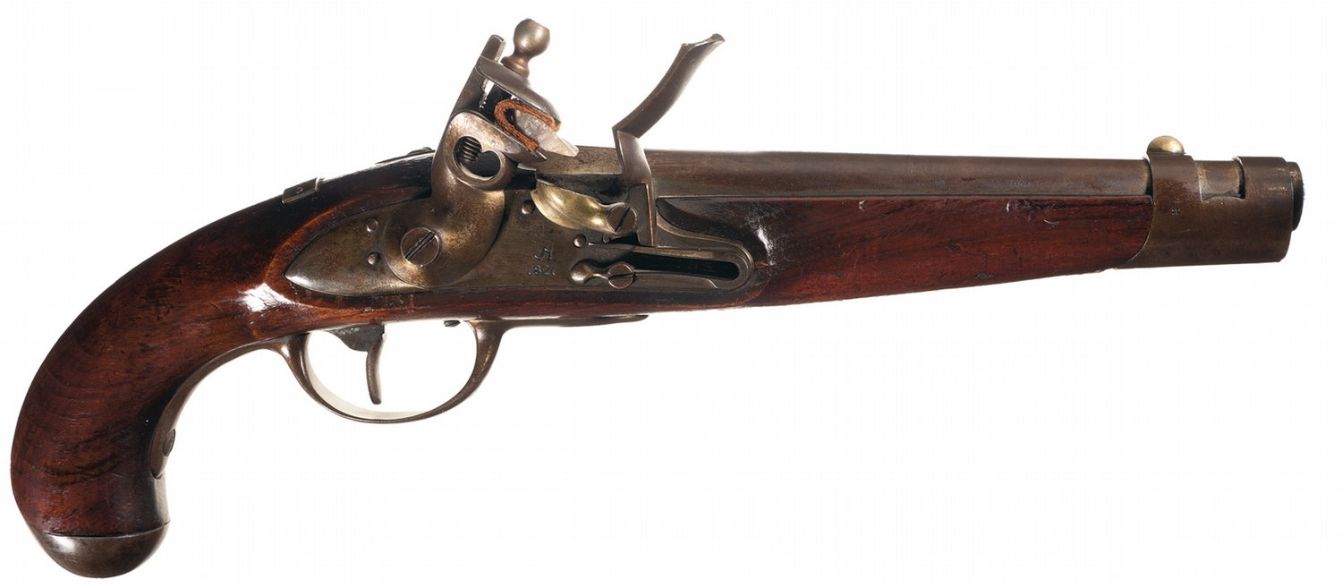 Exceptional and Rare A and J Ansted Model 1827 Marine Corps Flintlock ...