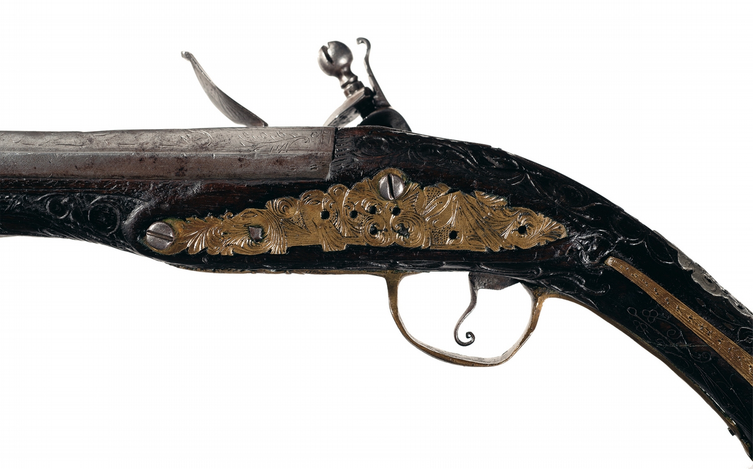 Engraved Mediterranean Flintlock Pistol