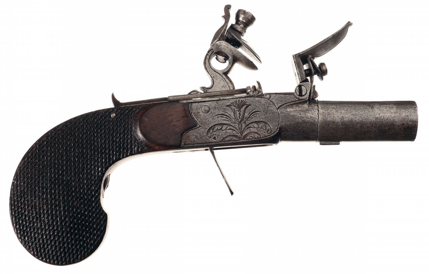 Pair of European Flintlock Pistols in Modern Custom Case -A) European ...