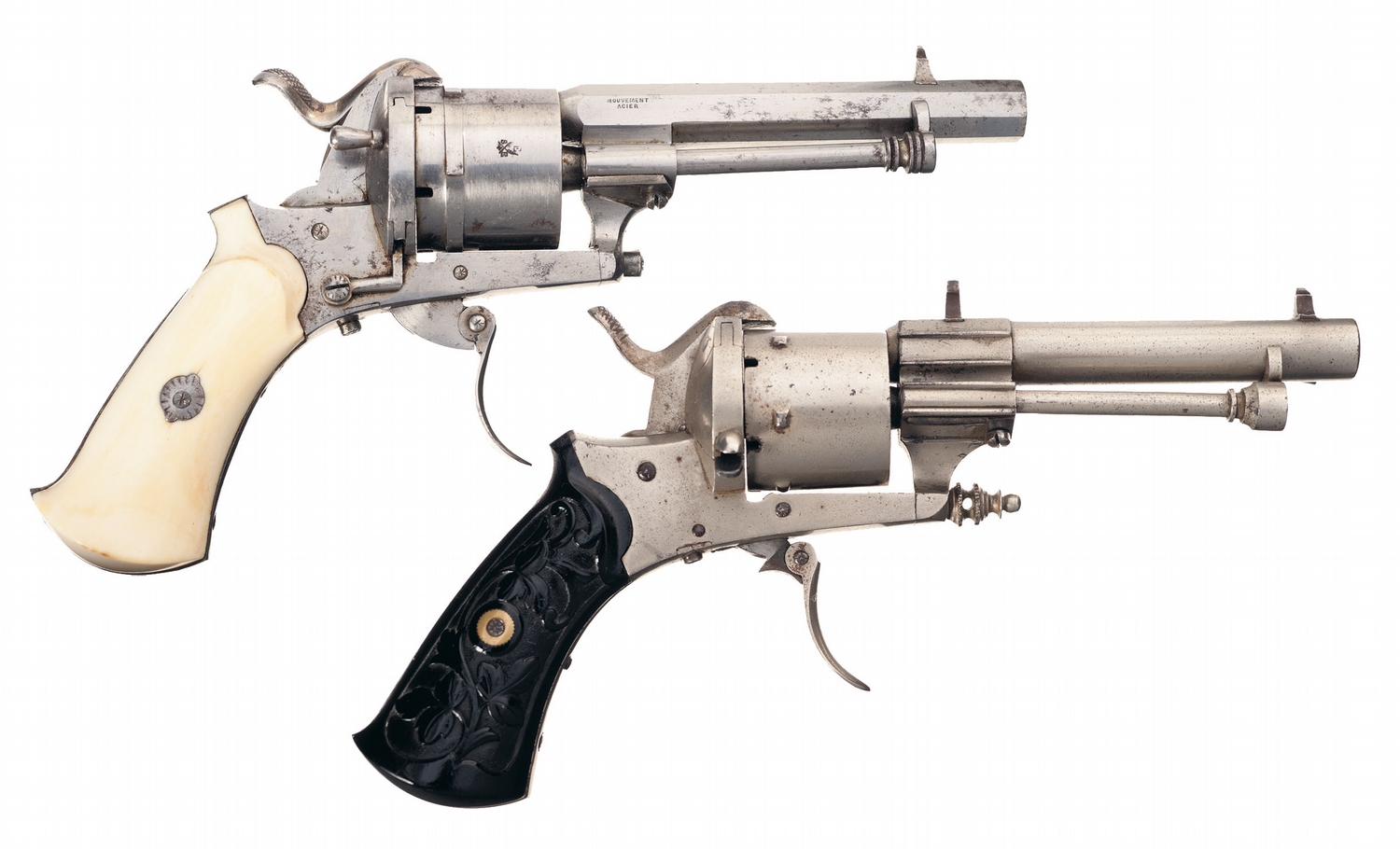 Collector's Lot of Two European Double Action Revolvers -A) French ...