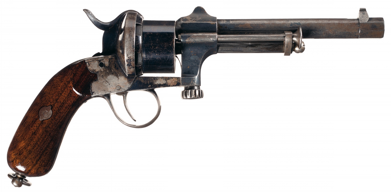 Unique Mariette Single Action Pinfire Revolver
