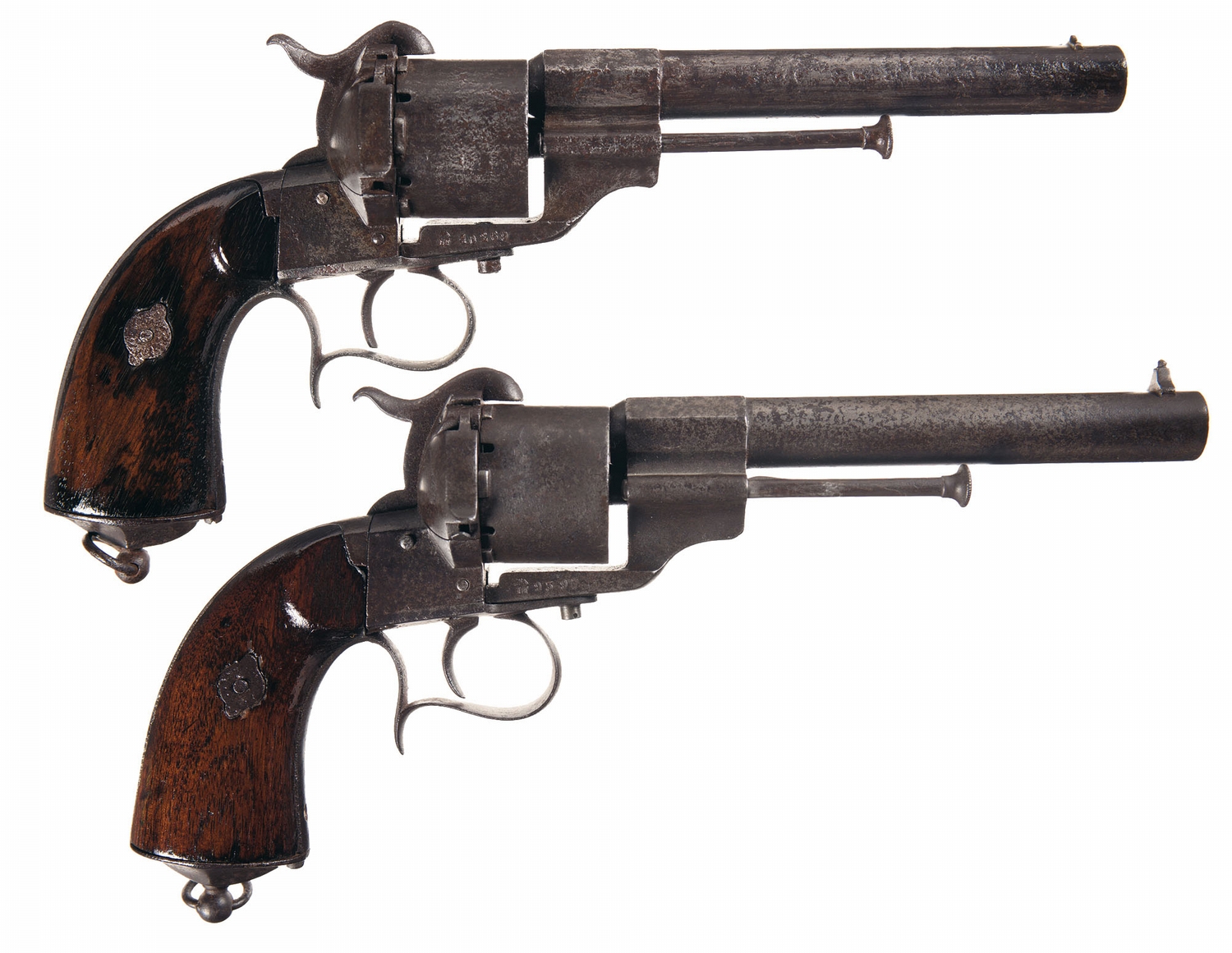 Collector's Lot of Two LeFaucheux Pinfire Revolvers -A) LeFaucheux ...